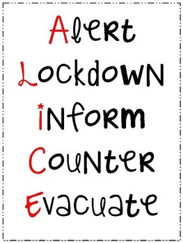 A.L.I.C.E Training and School Safety | Waterford Elementary